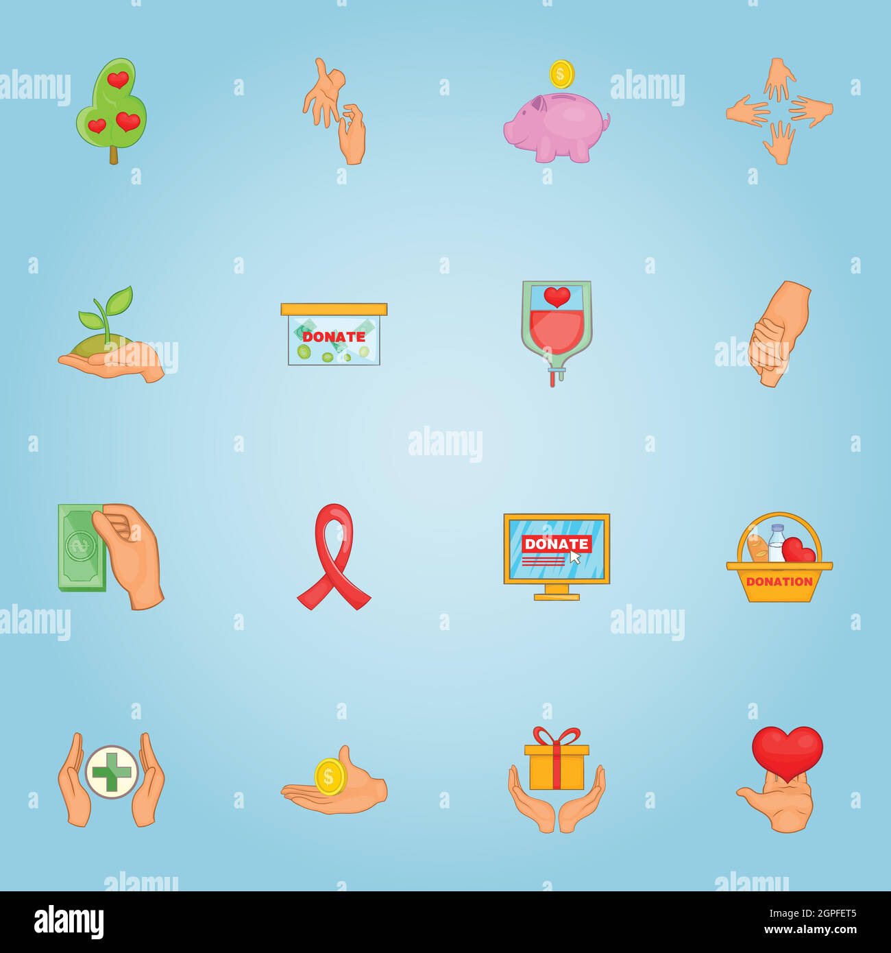 Set cartoon tree hand Stock Vector Images - Alamy