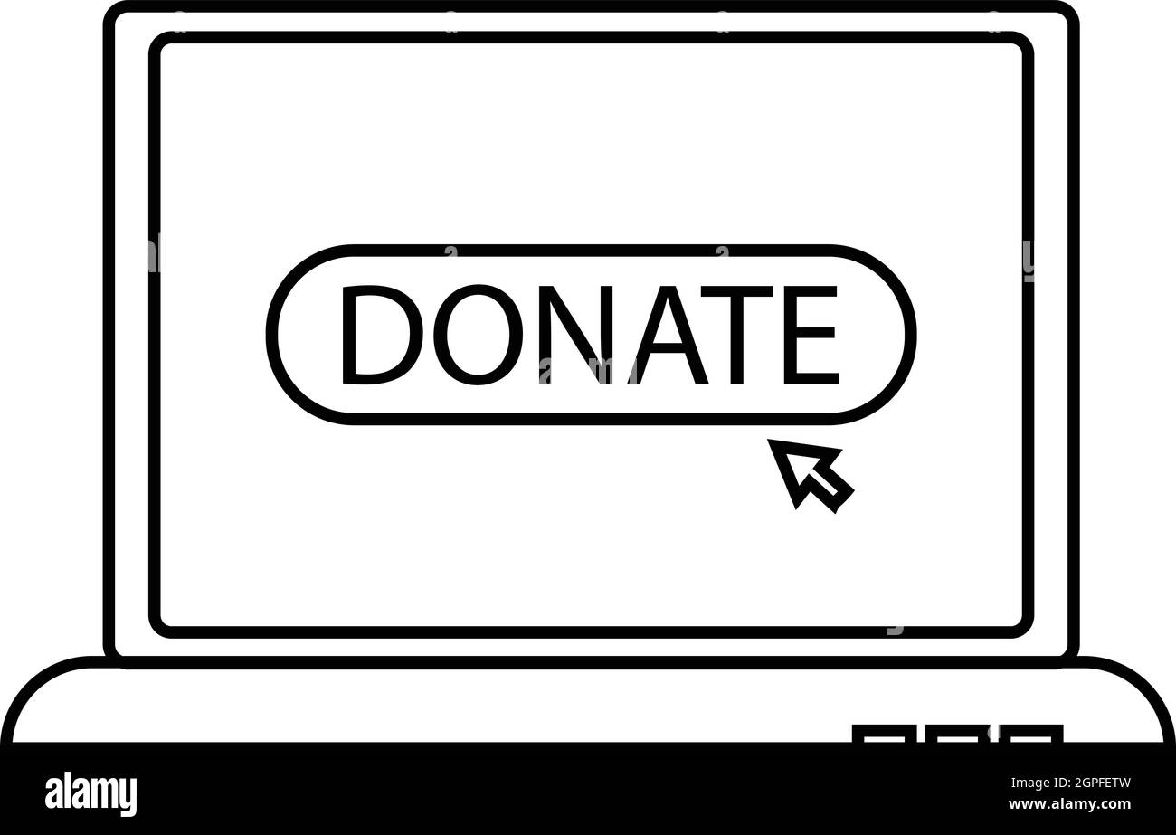 Donation charity online Stock Vector Images - Alamy