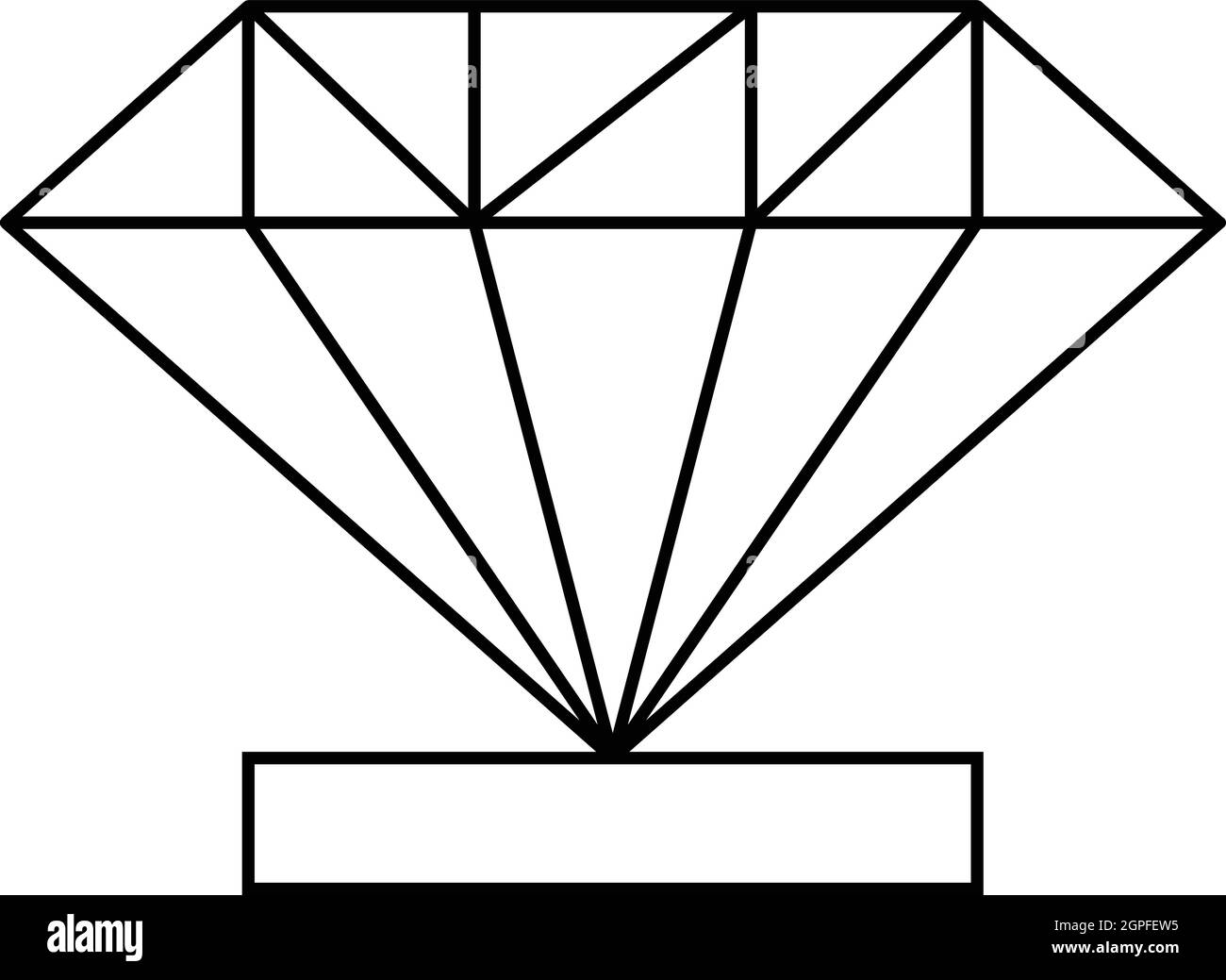 Diamond line drawing hi-res stock photography and images - Alamy