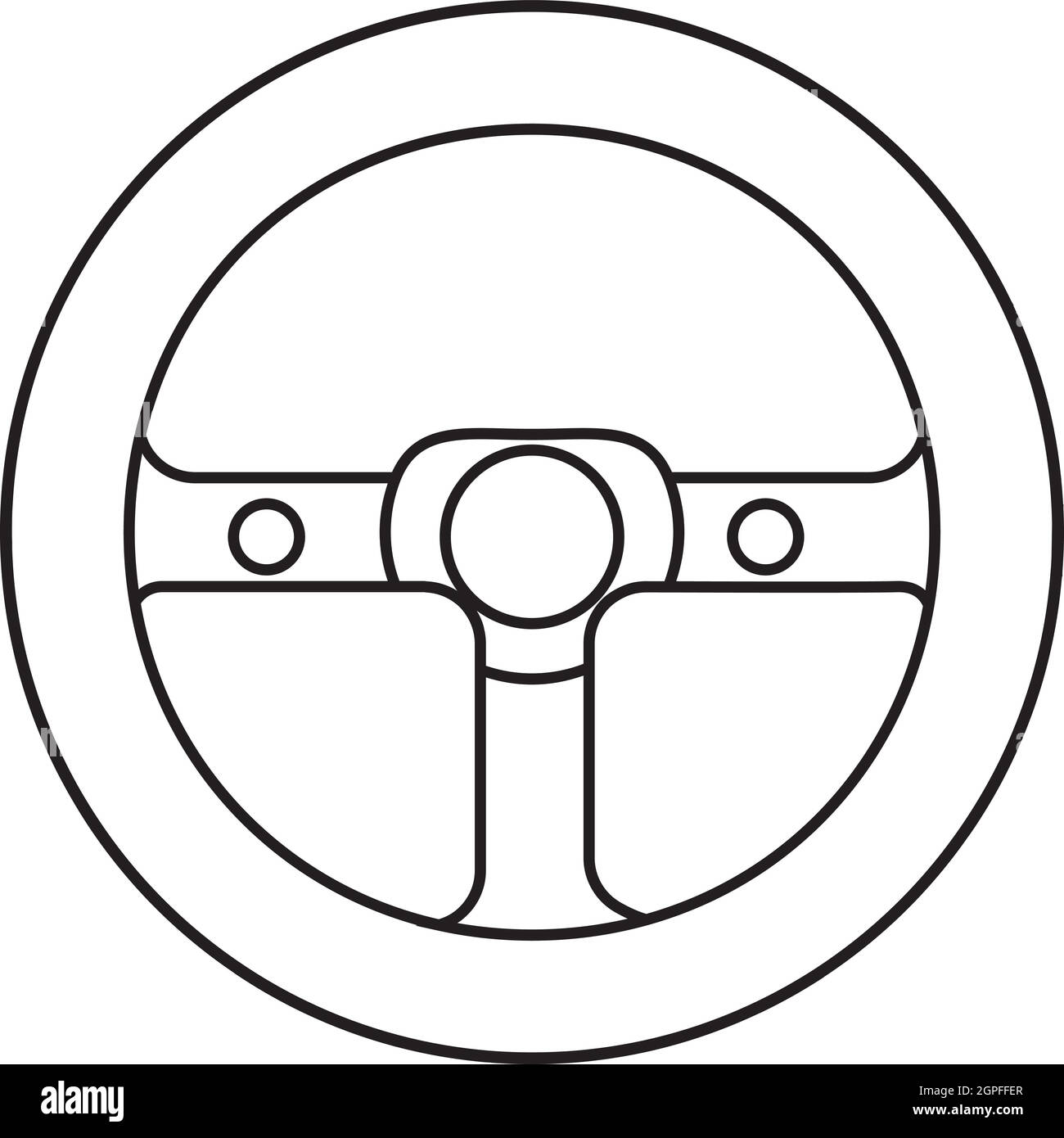 Car rudder line style hi-res stock photography and images - Alamy