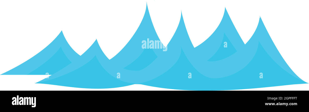 Small waves icon, cartoon style Stock Vector Image & Art - Alamy