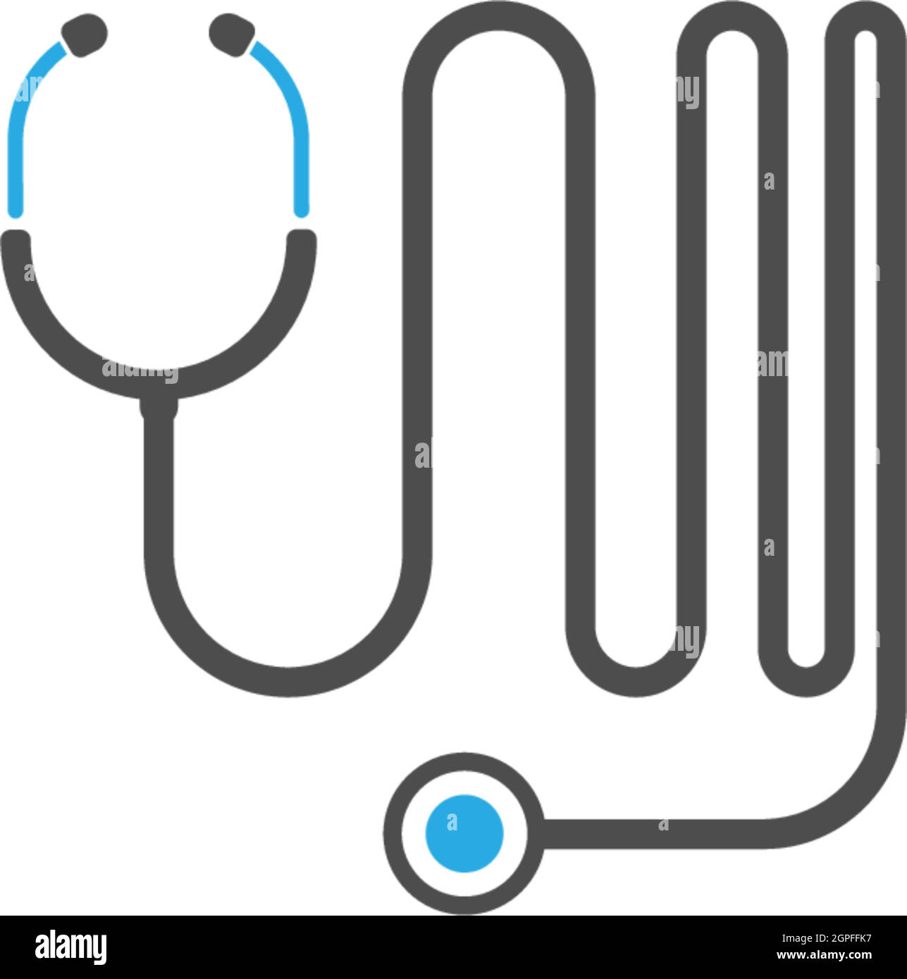 Illustration blue stethoscope medical Stock Vector Images - Alamy