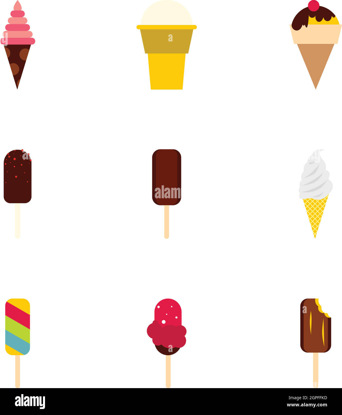 Ice cream cone shape sign at shop hi-res stock photography and images ...