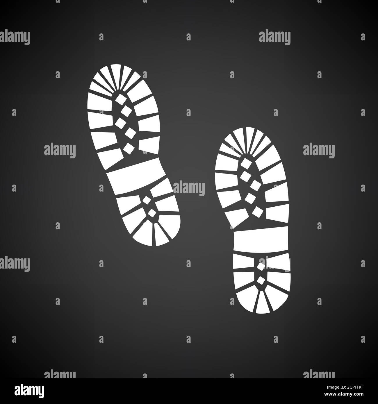 Boot Print Icon Stock Vector Image & Art - Alamy