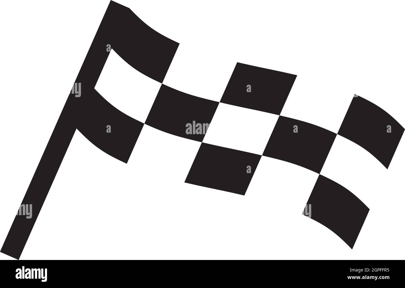 Racing flag icon, simple style Stock Vector Image & Art - Alamy
