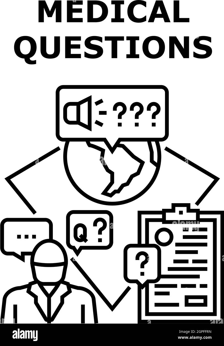 Health Medical Questions Vector Concept Color Stock Vector Image & Art ...