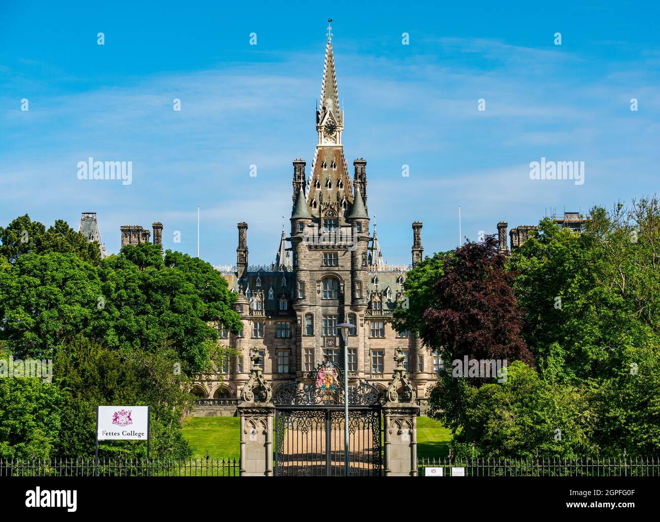 Scots baronial style Fettes College independent school building by ...