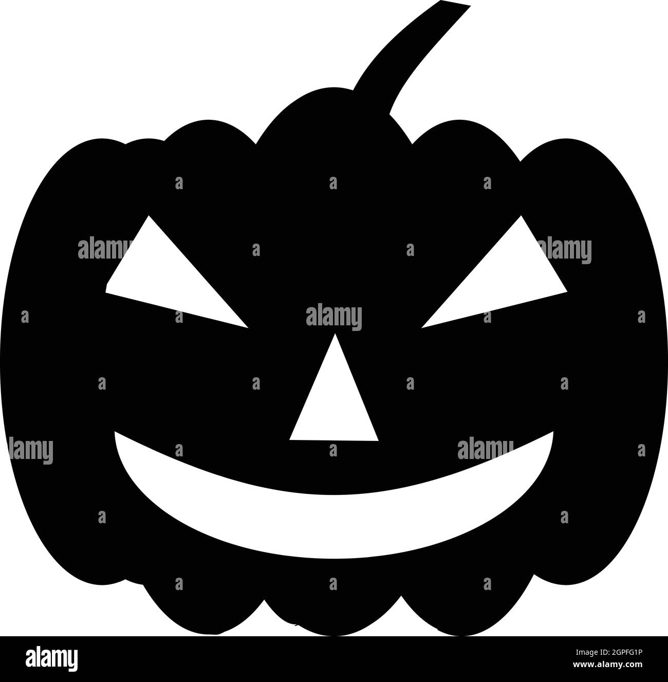 Pumpkin icon isolated on Stock Vector Images - Alamy