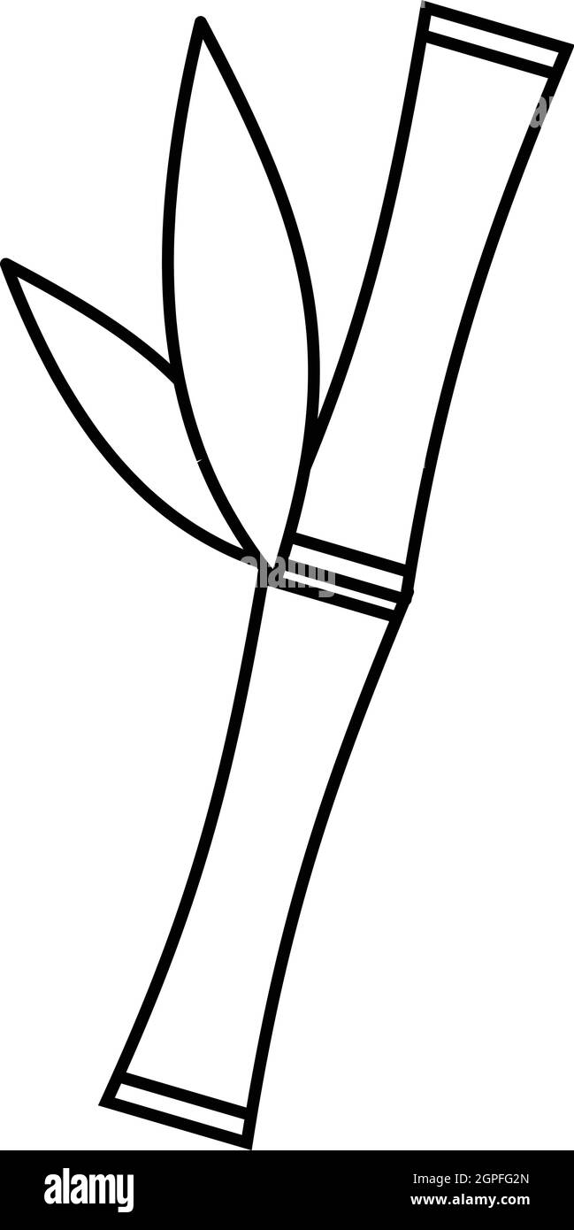 Bamboo outline hi-res stock photography and images - Alamy