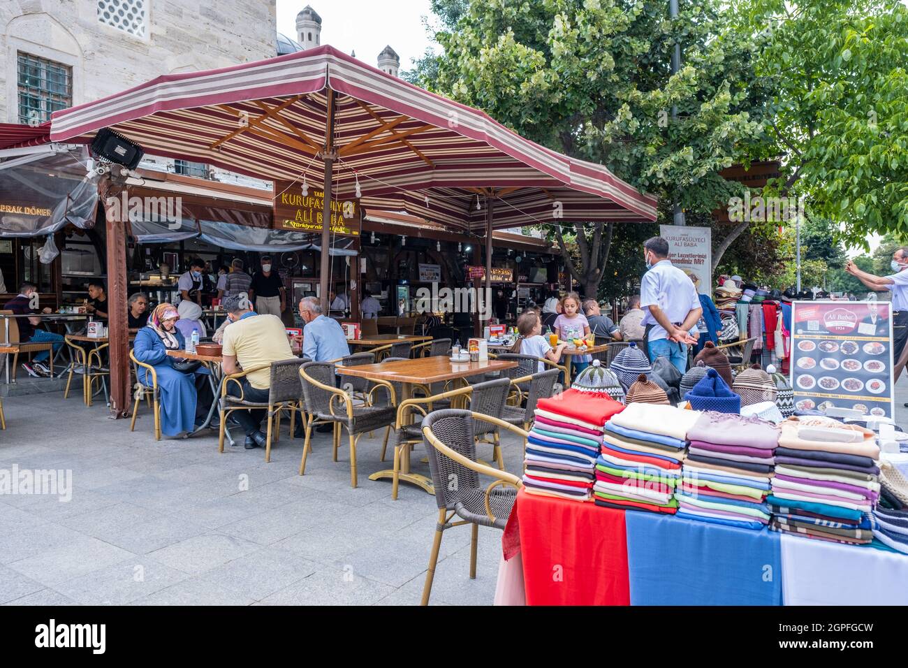 Fatih, Istanbul, Turkey - 07.05.2021: one of the famous haricot dried ...