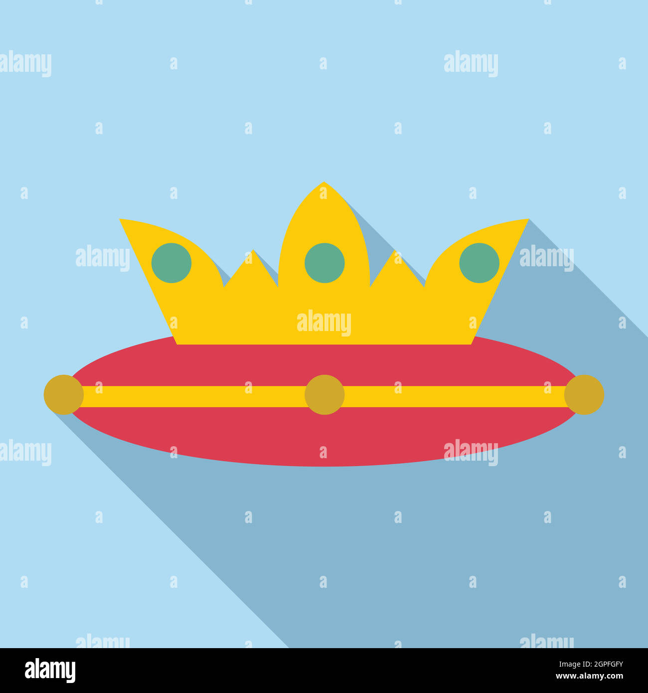 Crown Icon Flat Style Stock Vector Image And Art Alamy