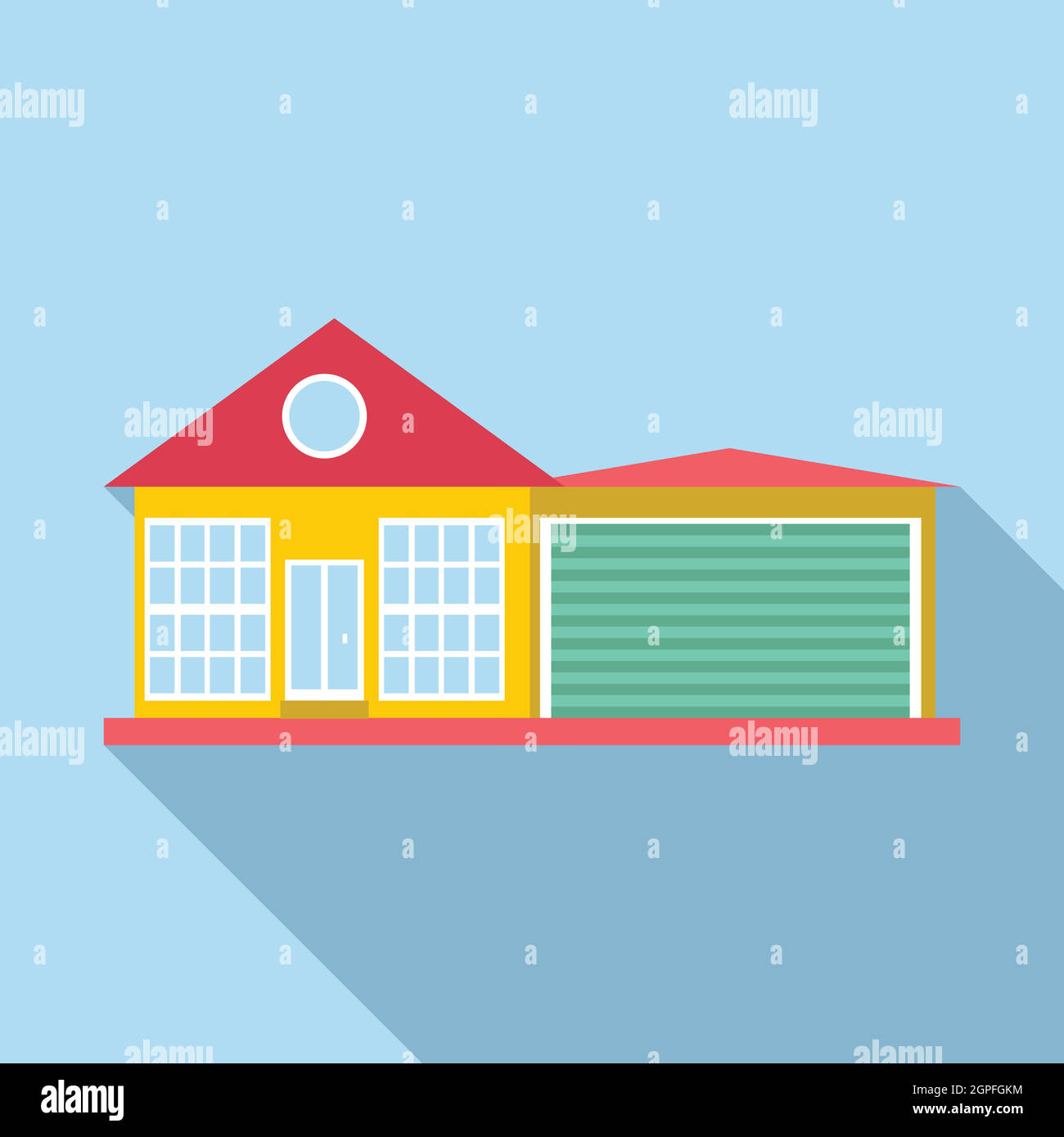 Architecture brick garage Stock Vector Images - Alamy