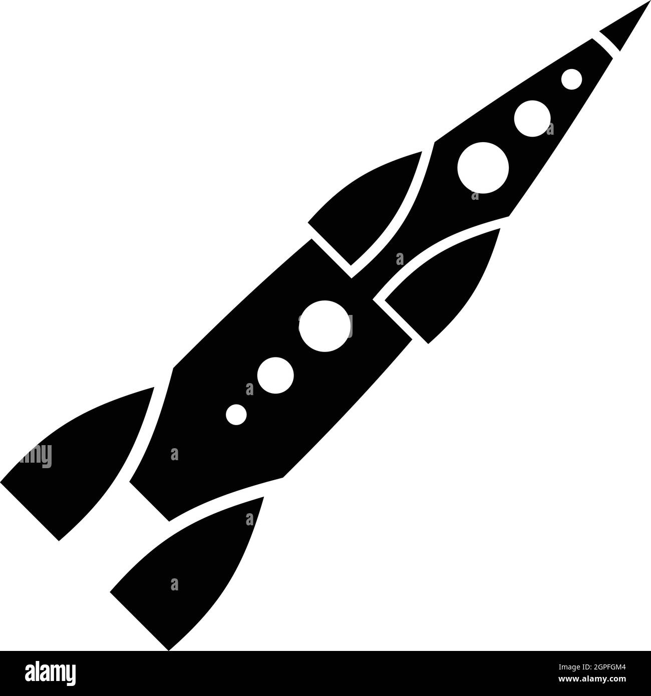 Long rocket icon, simple style Stock Vector Image & Art - Alamy