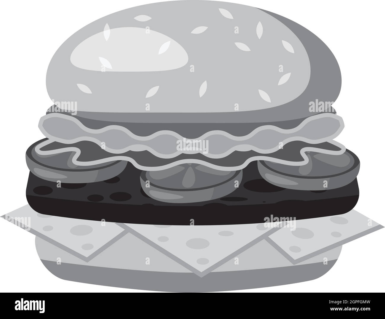 Vegetable burger picture Stock Vector Images - Alamy