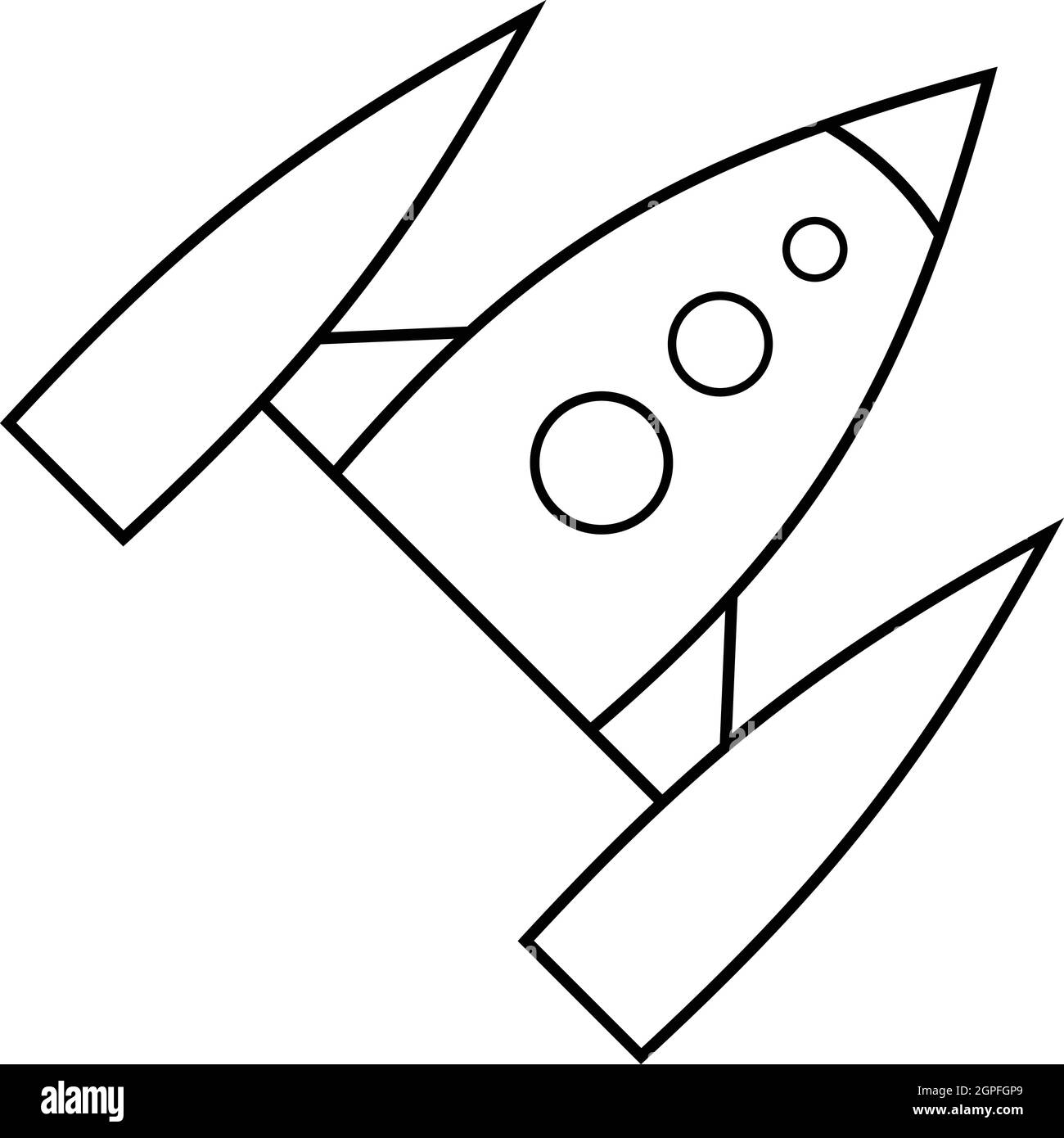 Single space rocket Black and White Stock Photos & Images - Alamy