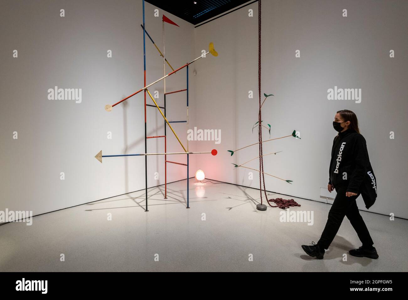 London, UK. 29 September 2021. "Set elements for Erick Hawkins's ...