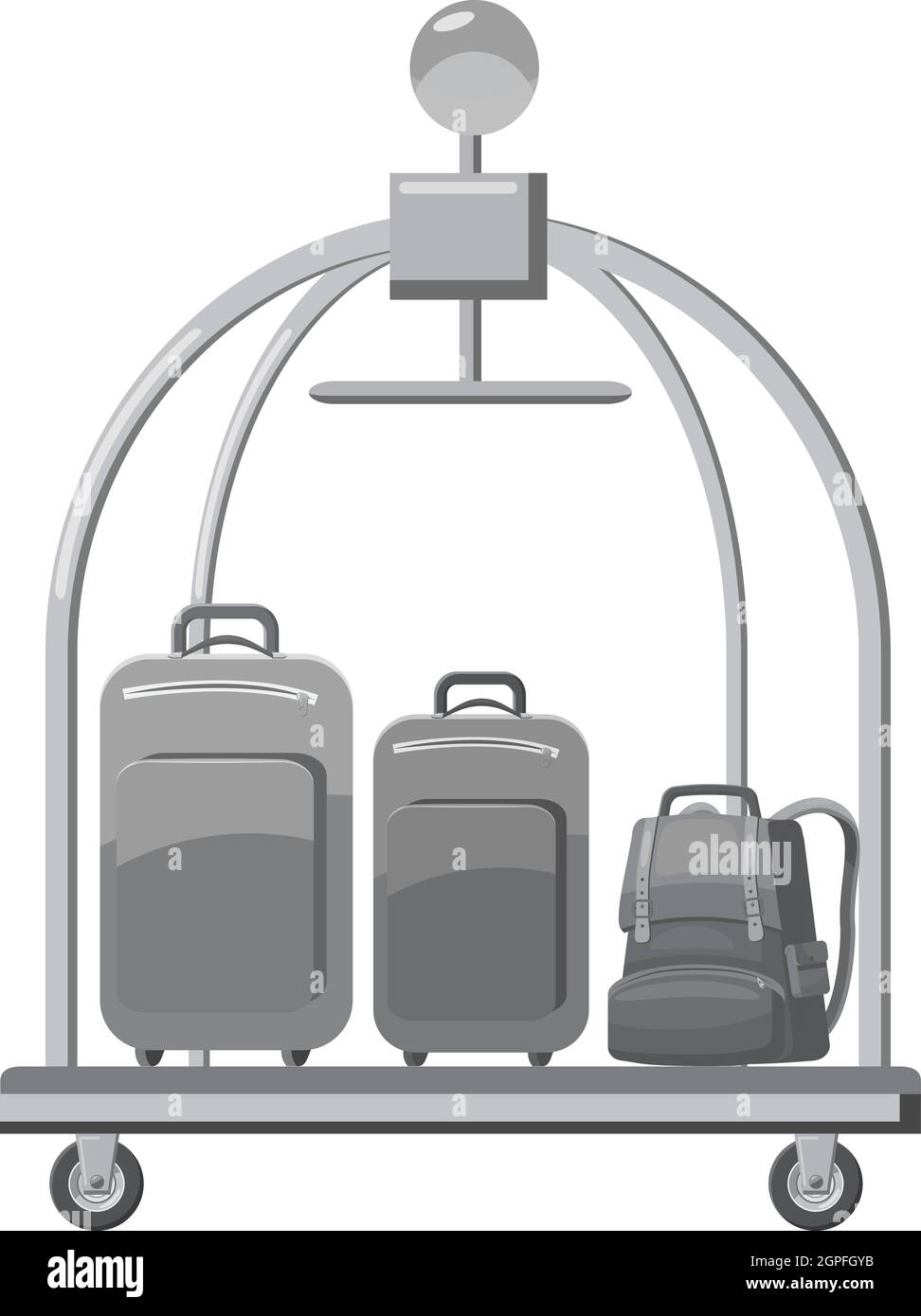 Vip Luggage Vector Logo