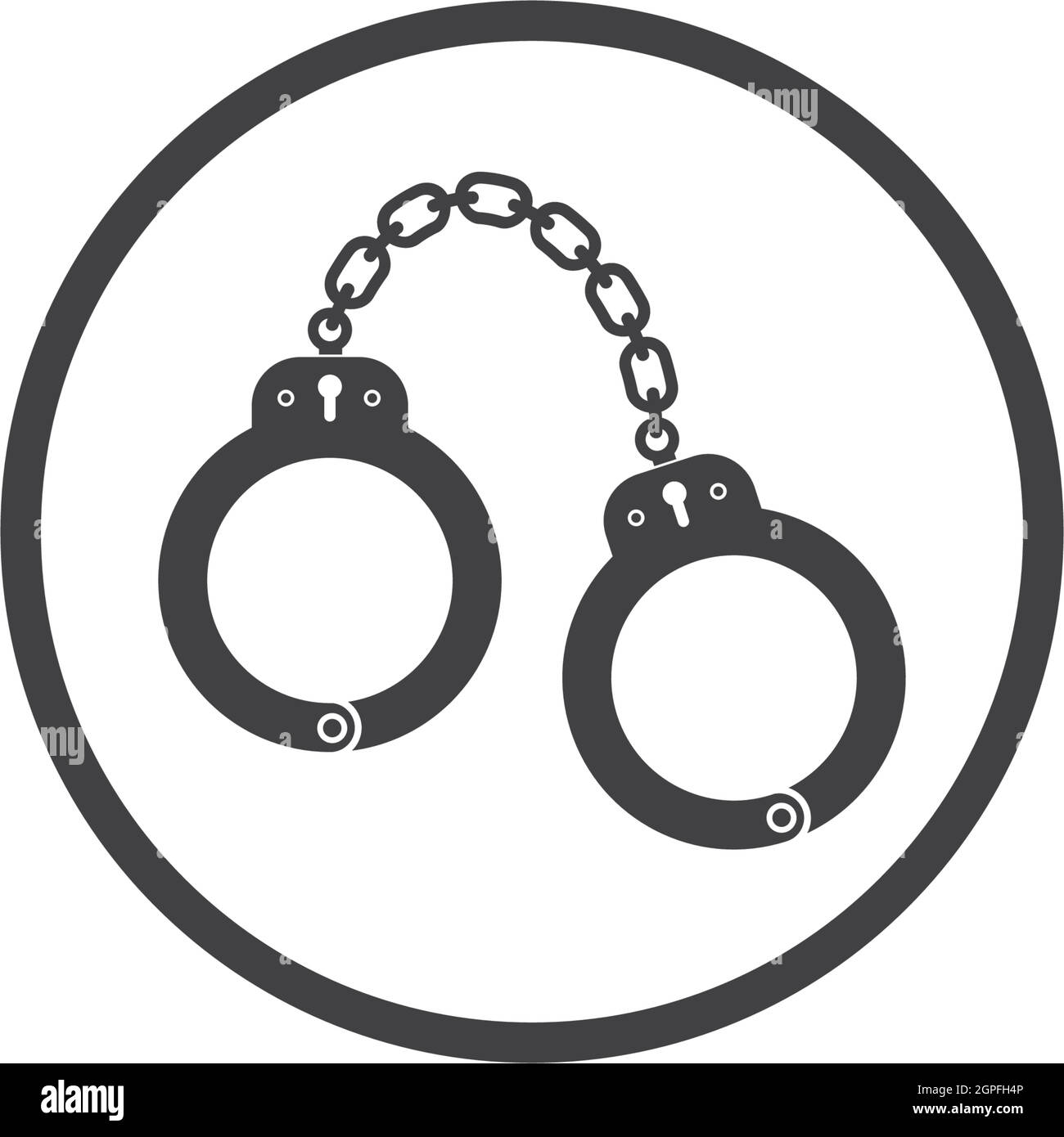 handcuff vector icon illustration design Stock Vector Image & Art - Alamy