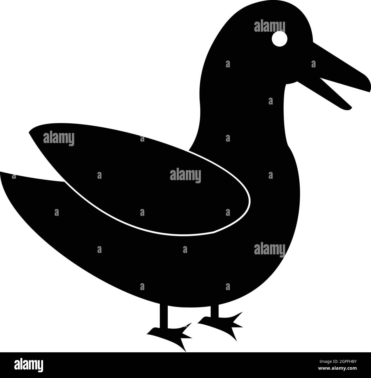 Goose icon, simple style Stock Vector Image & Art - Alamy