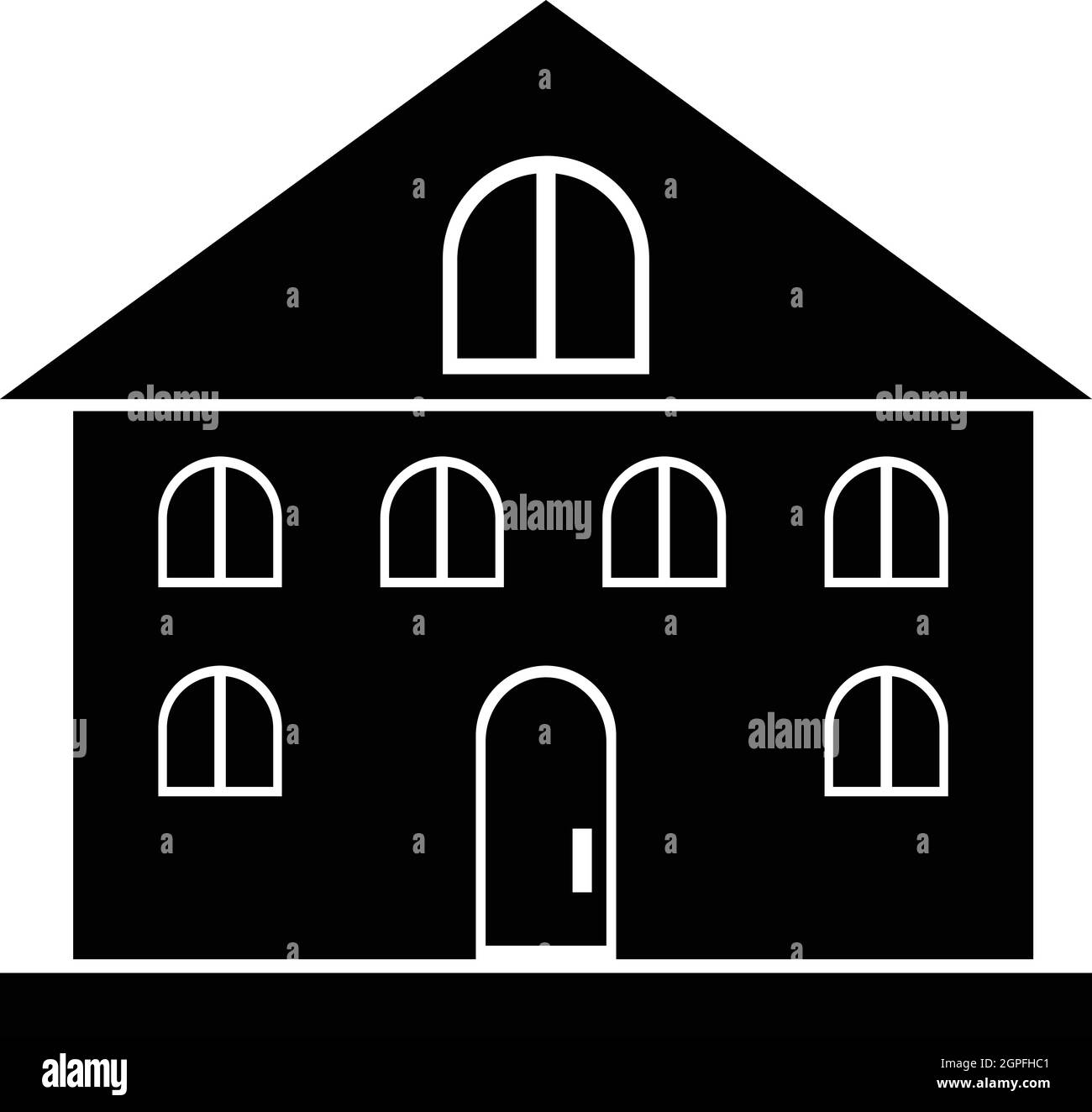 Home building construction site Black and White Stock Photos & Images ...