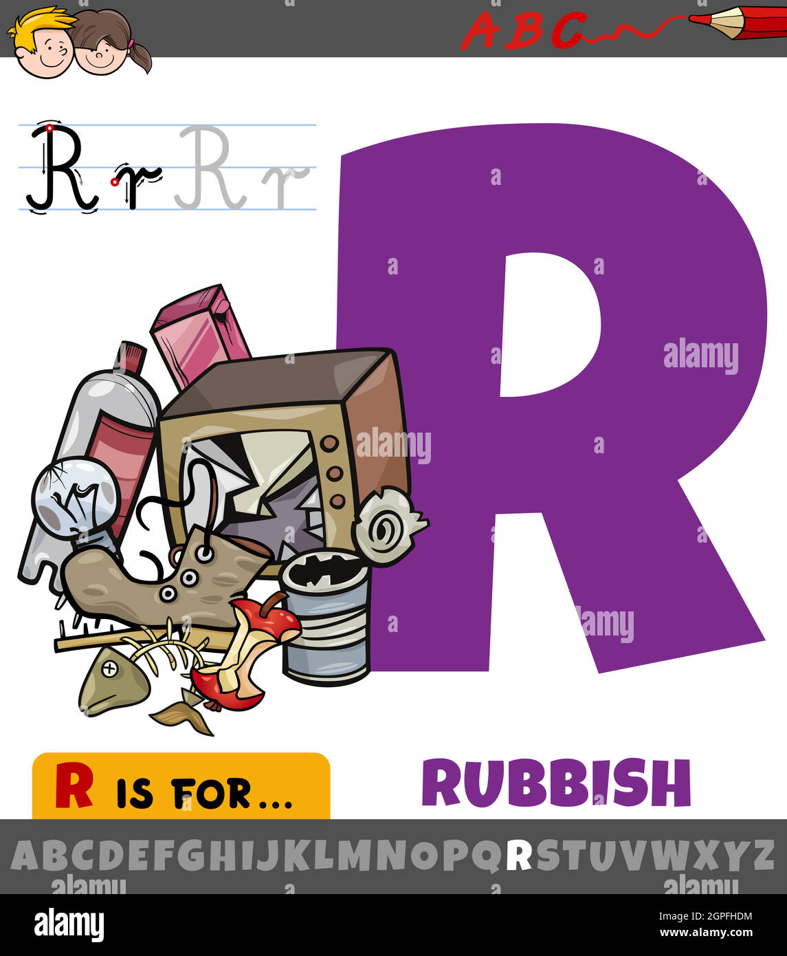 Alphabet worksheet Stock Vector Images - Alamy