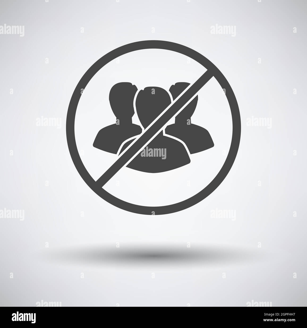 No Meeting Icon Stock Vector Image & Art - Alamy