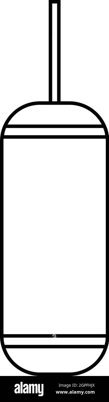 Black punching bag outline Stock Vector Images - Alamy