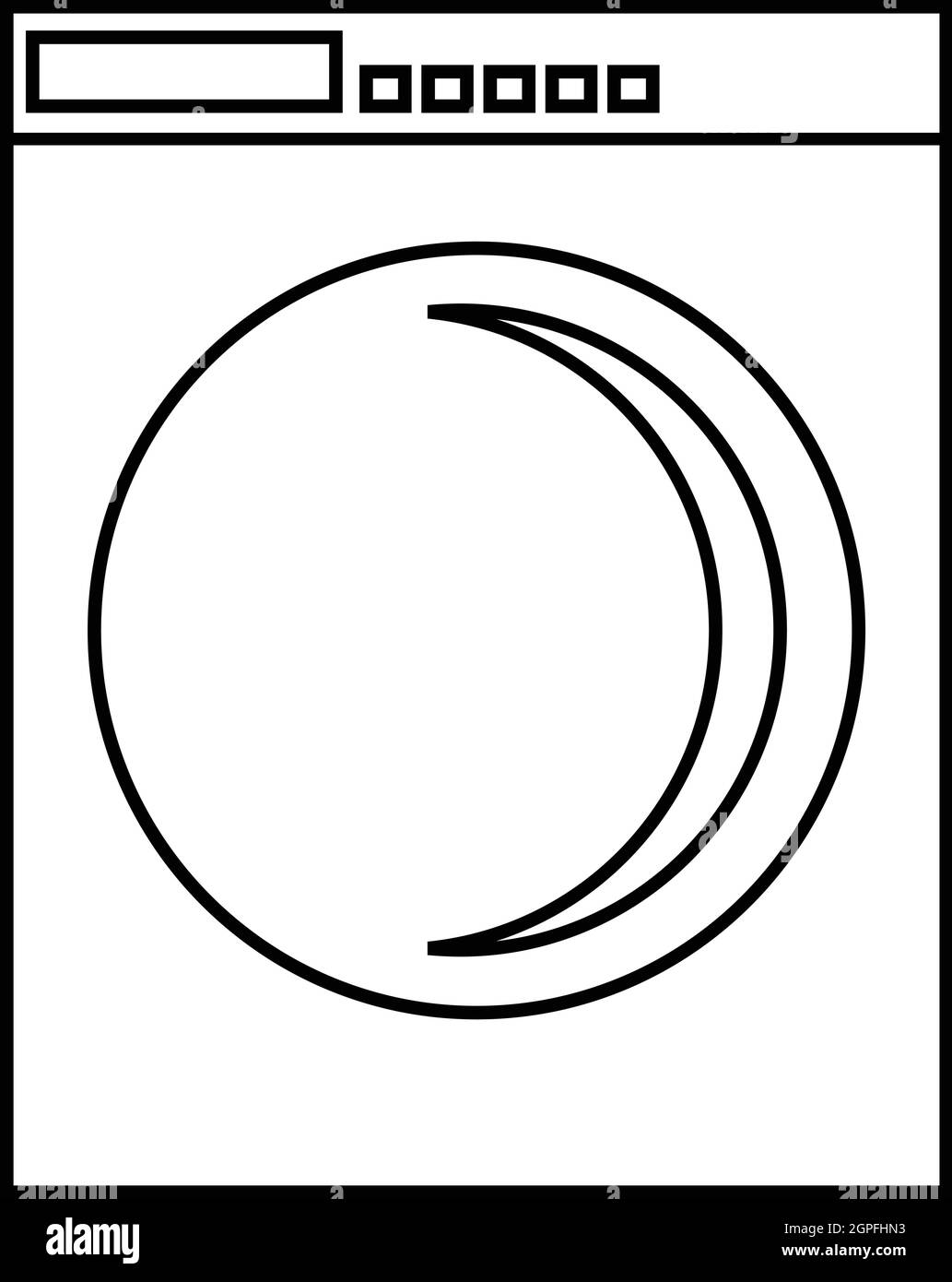 Washing machine icon, outline style Stock Vector Image & Art - Alamy