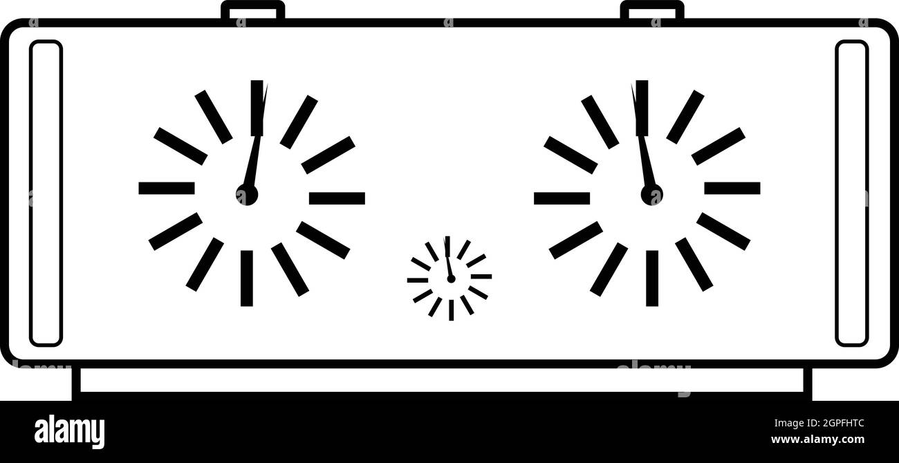 Chess clock icon, outline style Stock Vector Image & Art - Alamy