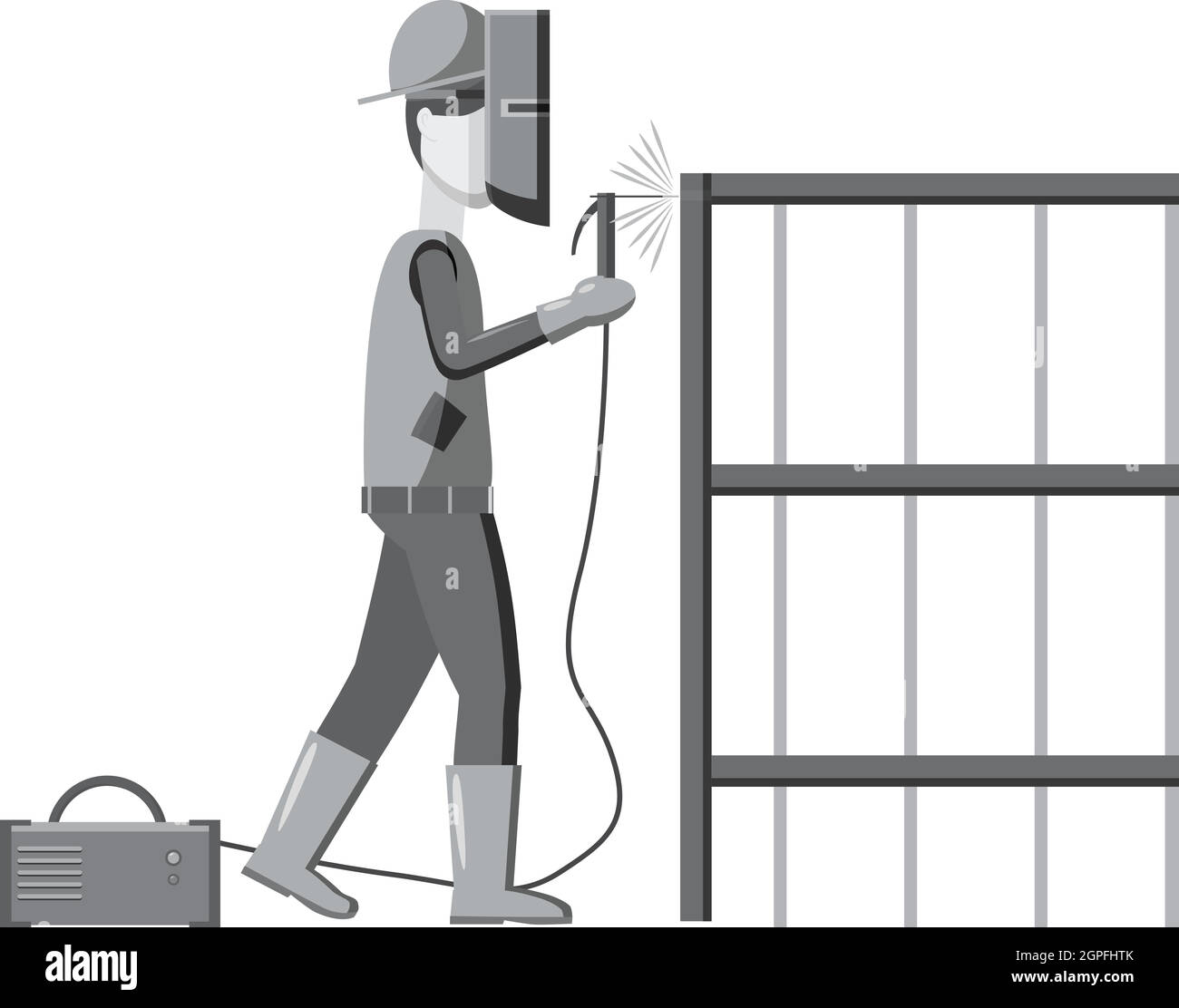 Cartoon male builder construction Stock Vector Images - Alamy