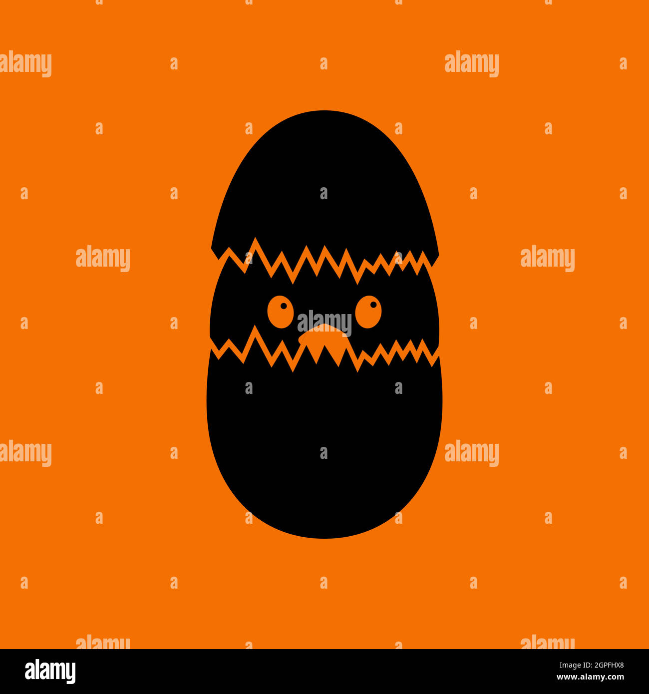 Easter Chicken In Egg Icon Stock Vector Image & Art - Alamy