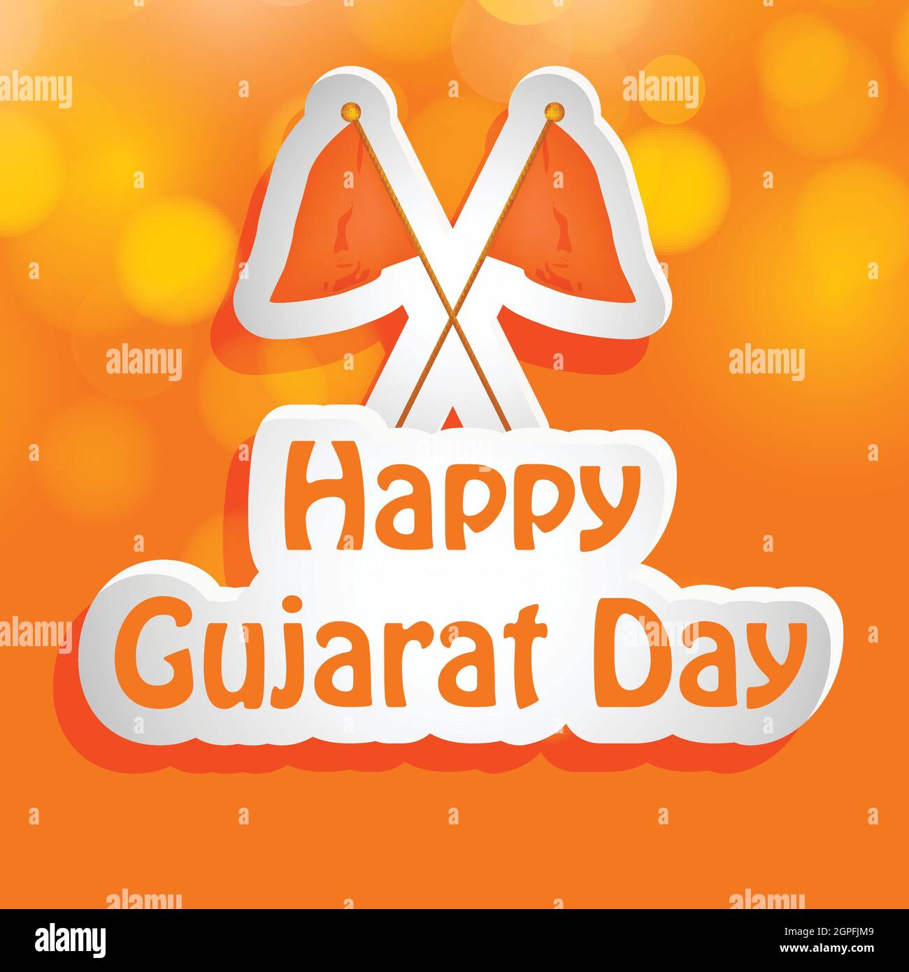 Gujarat flag Stock Vector Images - Alamy