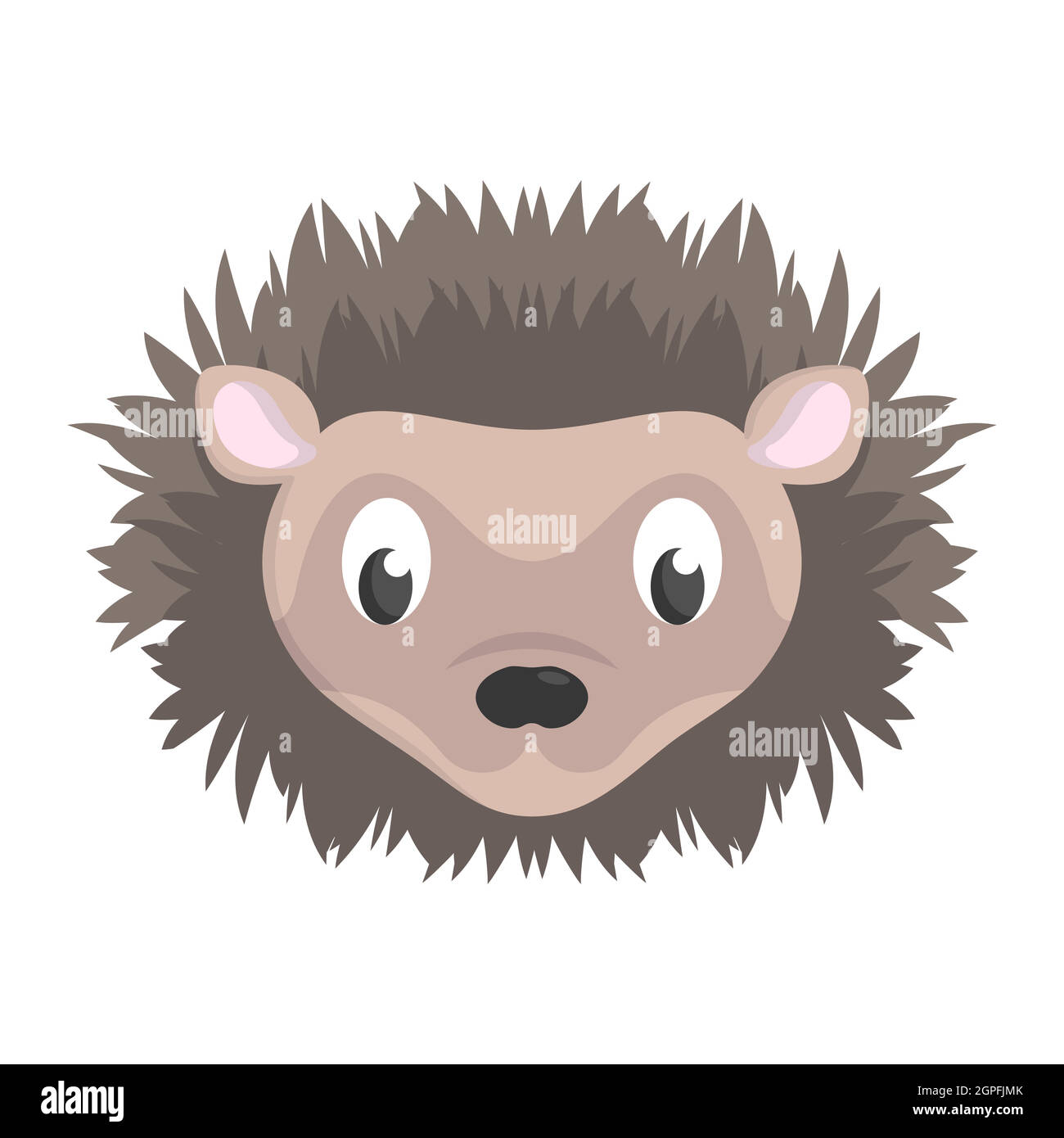 Cute funny hedgehog Stock Vector Images - Alamy
