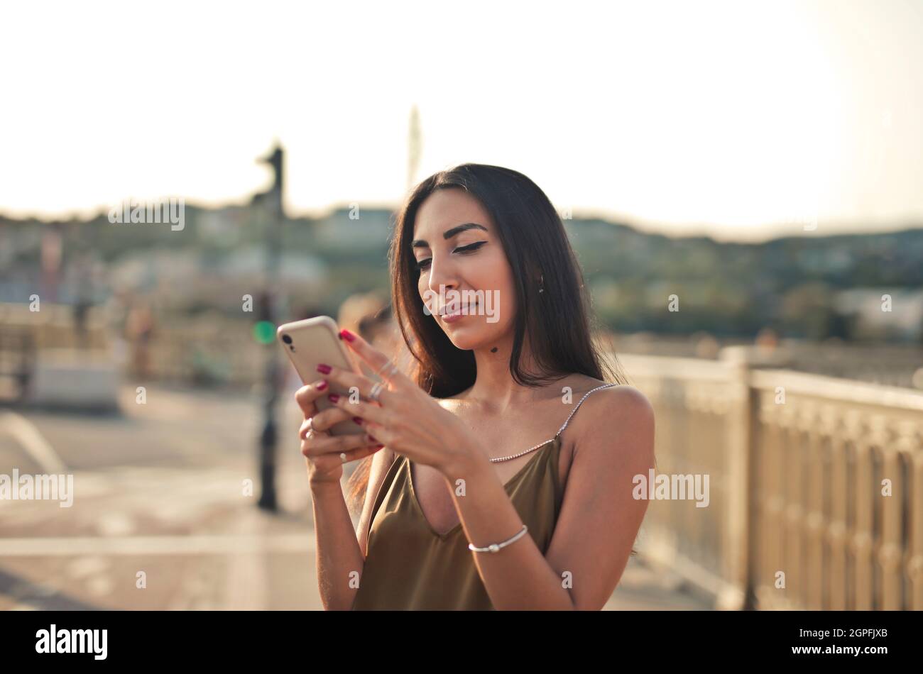 Young indian woman smartphone in hi-res stock photography and images ...