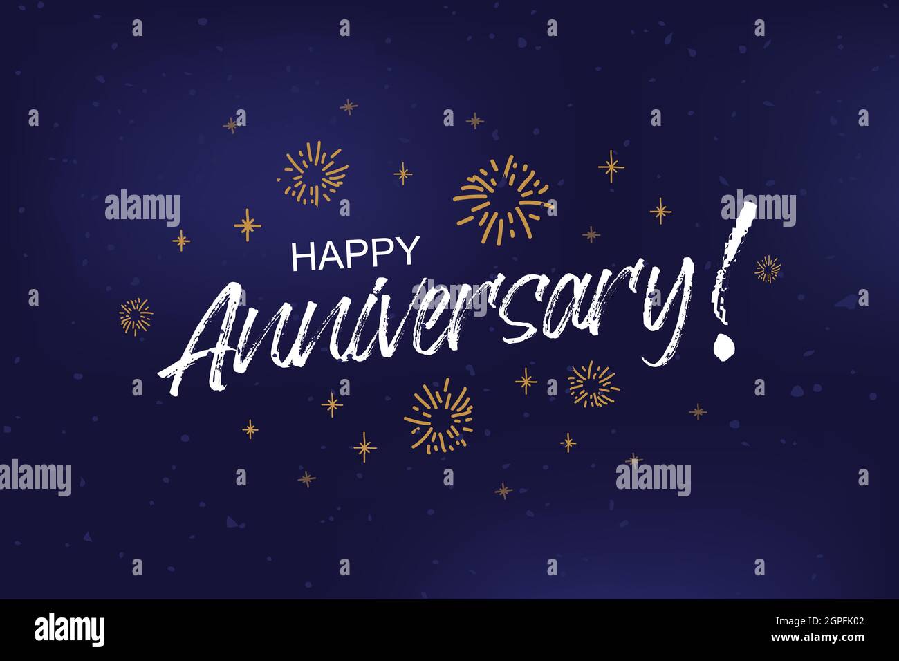 Happy Anniversary card, banner. Anniversary greeting scratched ...