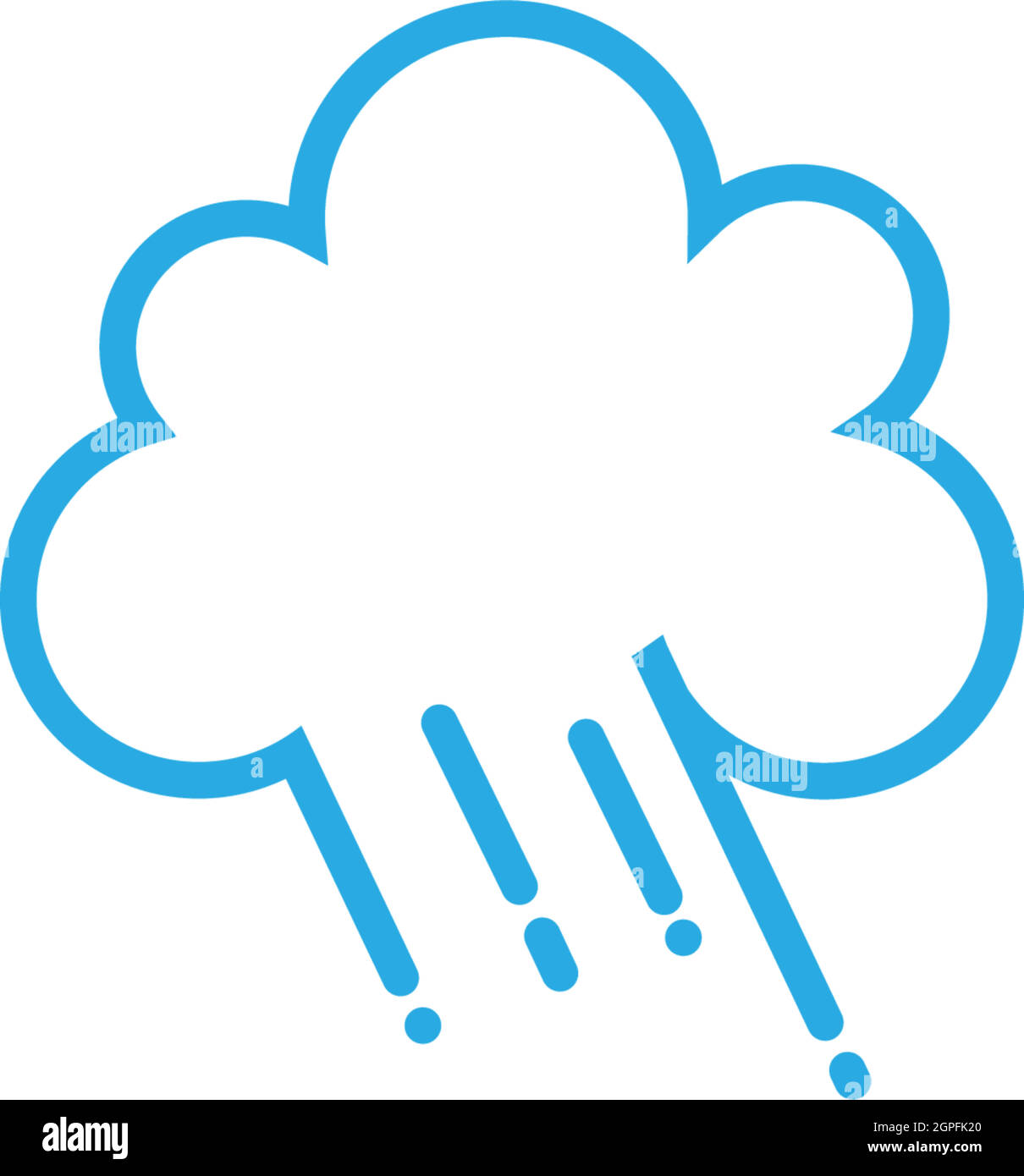 Rainy cloud logo icon concept Stock Vector Image & Art - Alamy