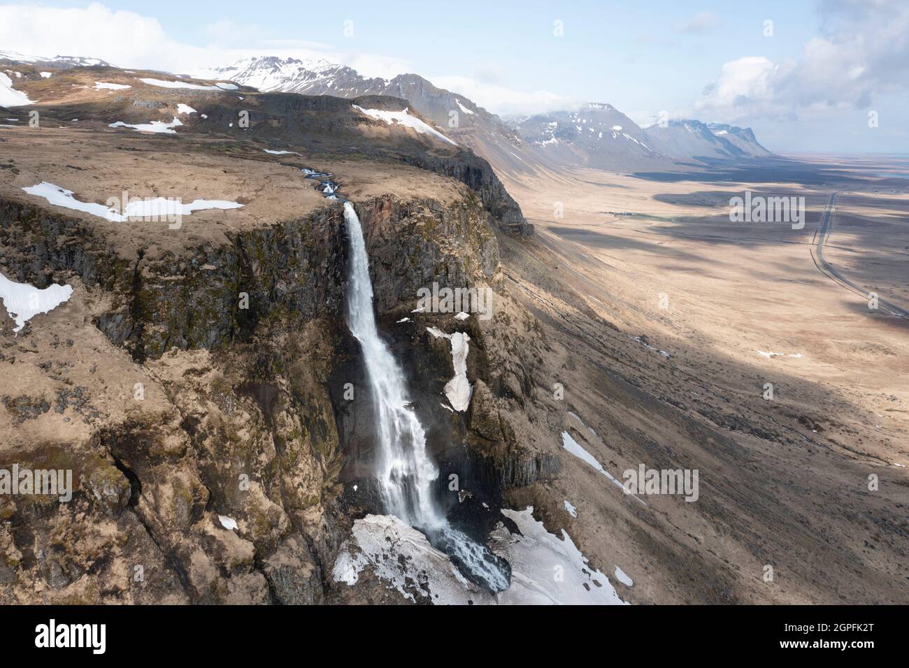 Waterfall bjarnarfoss hi-res stock photography and images - Alamy