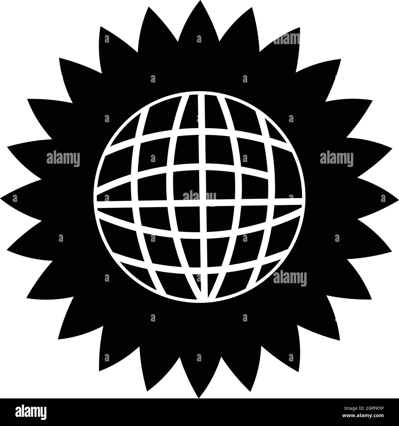 Sunflower icon, simple style Stock Vector Image & Art - Alamy