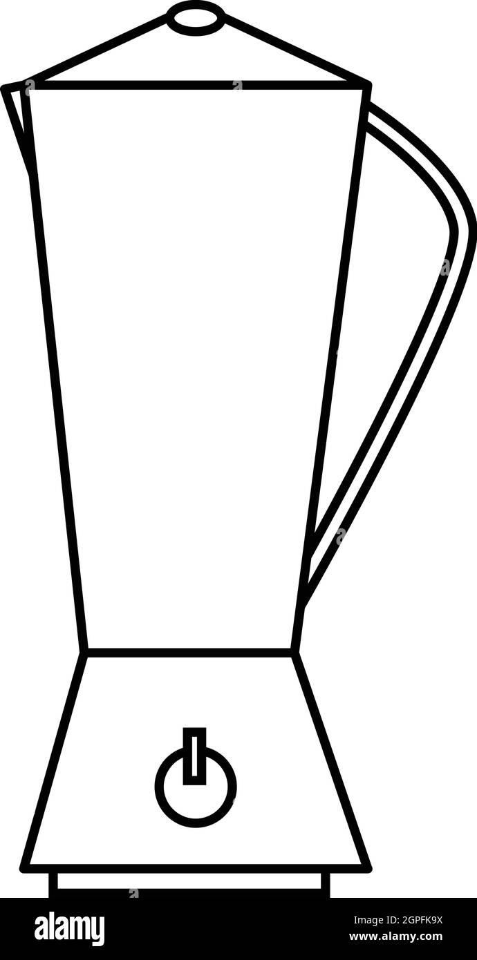 Coffee pot outline icon Black and White Stock Photos & Images - Alamy