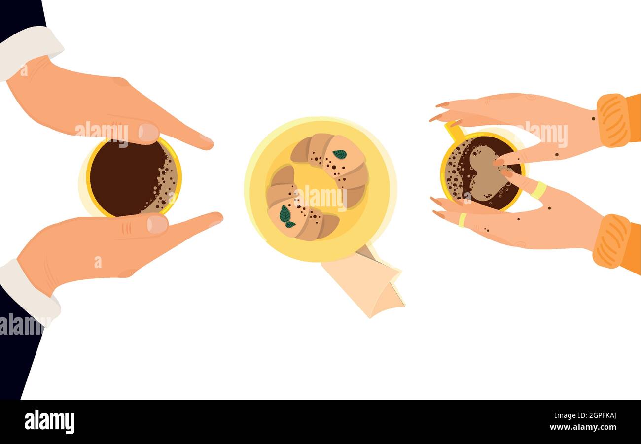 Food woman hands holding Stock Vector Images - Alamy