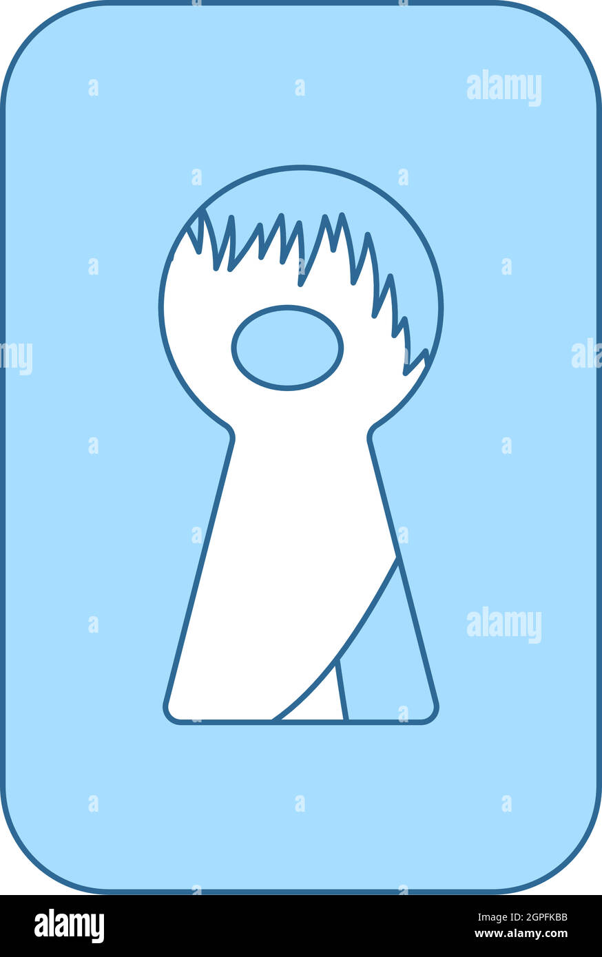 Criminal Peeping Through Keyhole Icon Stock Vector Image & Art - Alamy