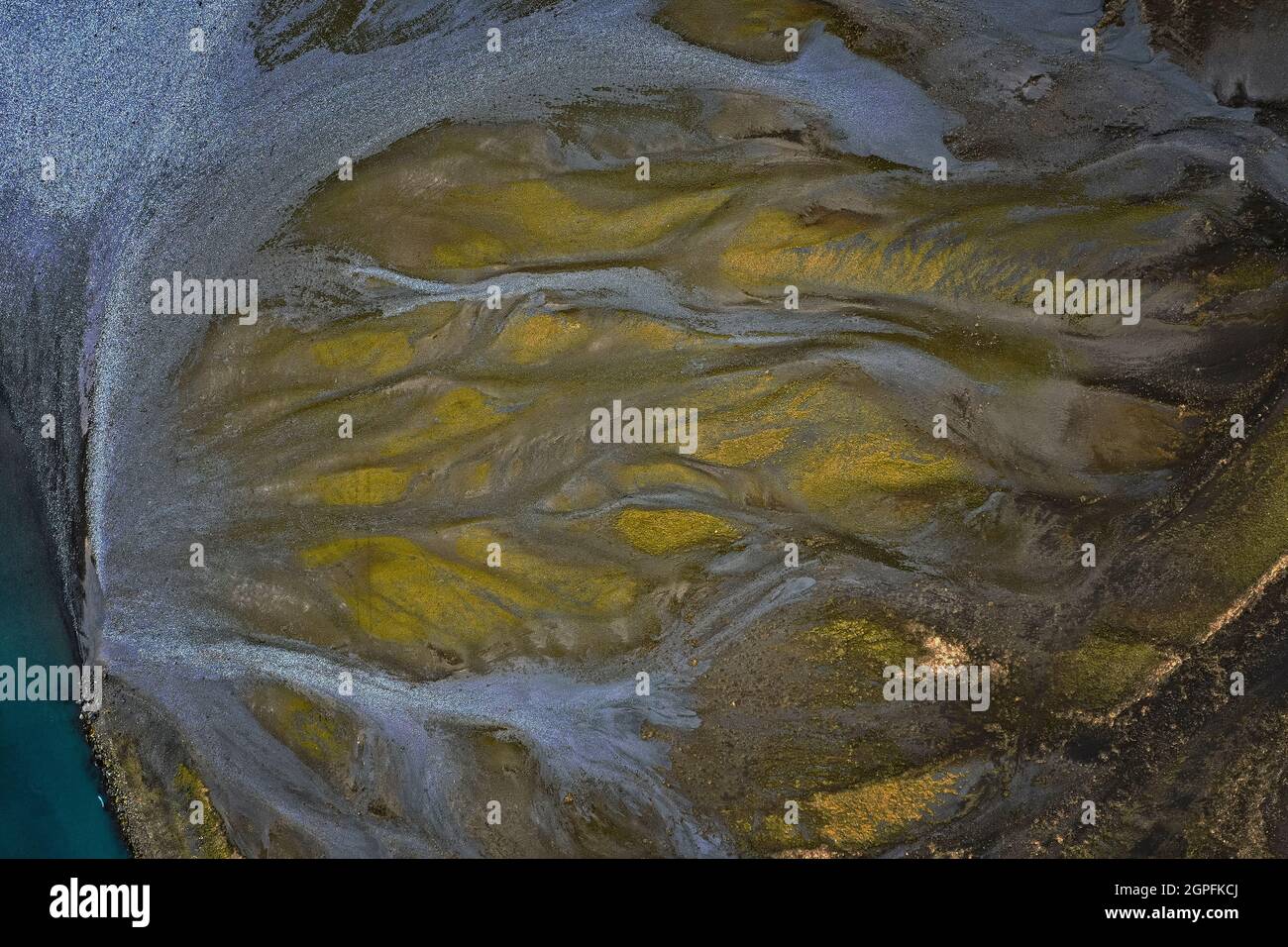 texture of rivers from aerial view Stock Photo - Alamy