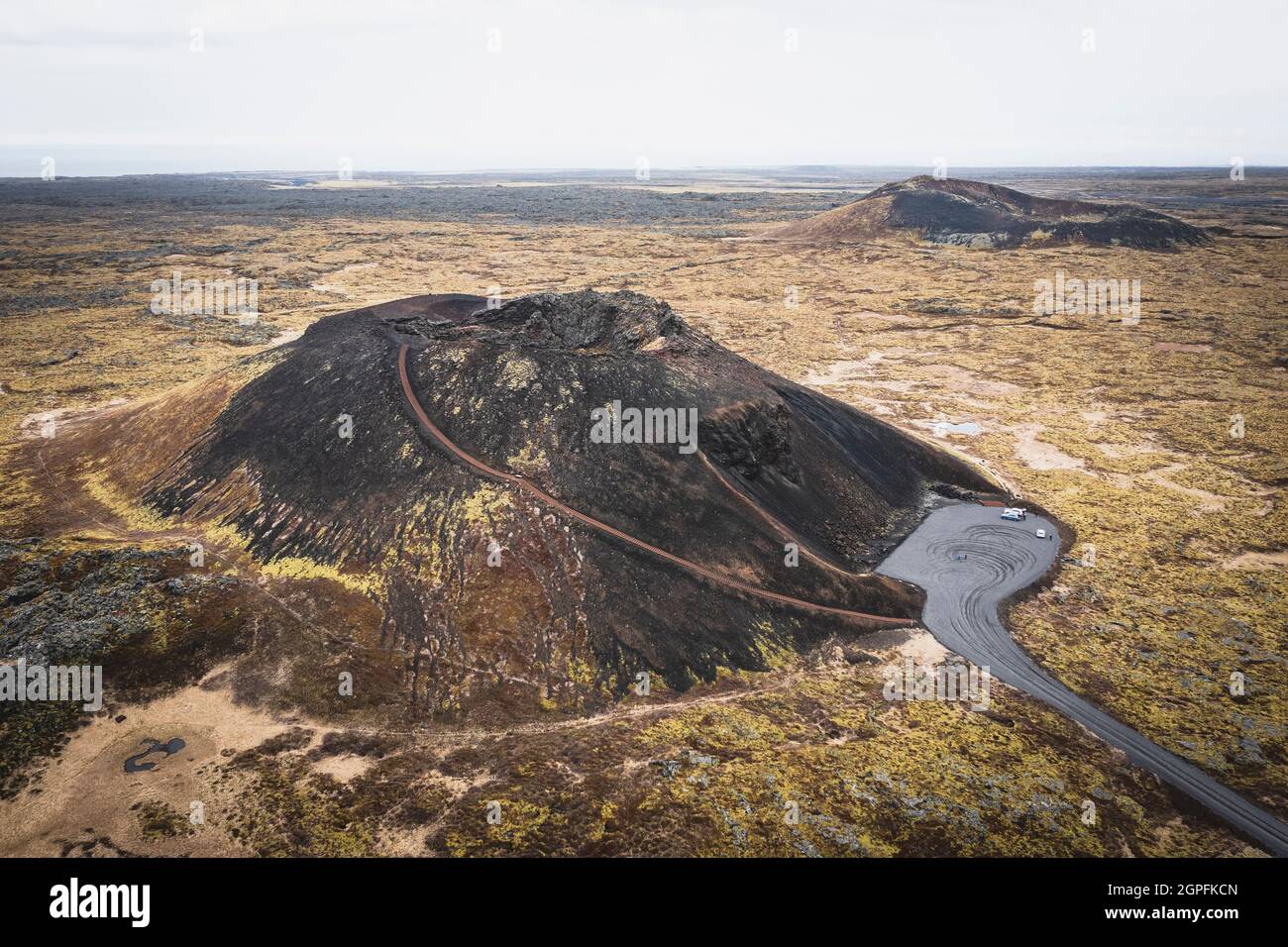 Saxholl crater hi-res stock photography and images - Alamy