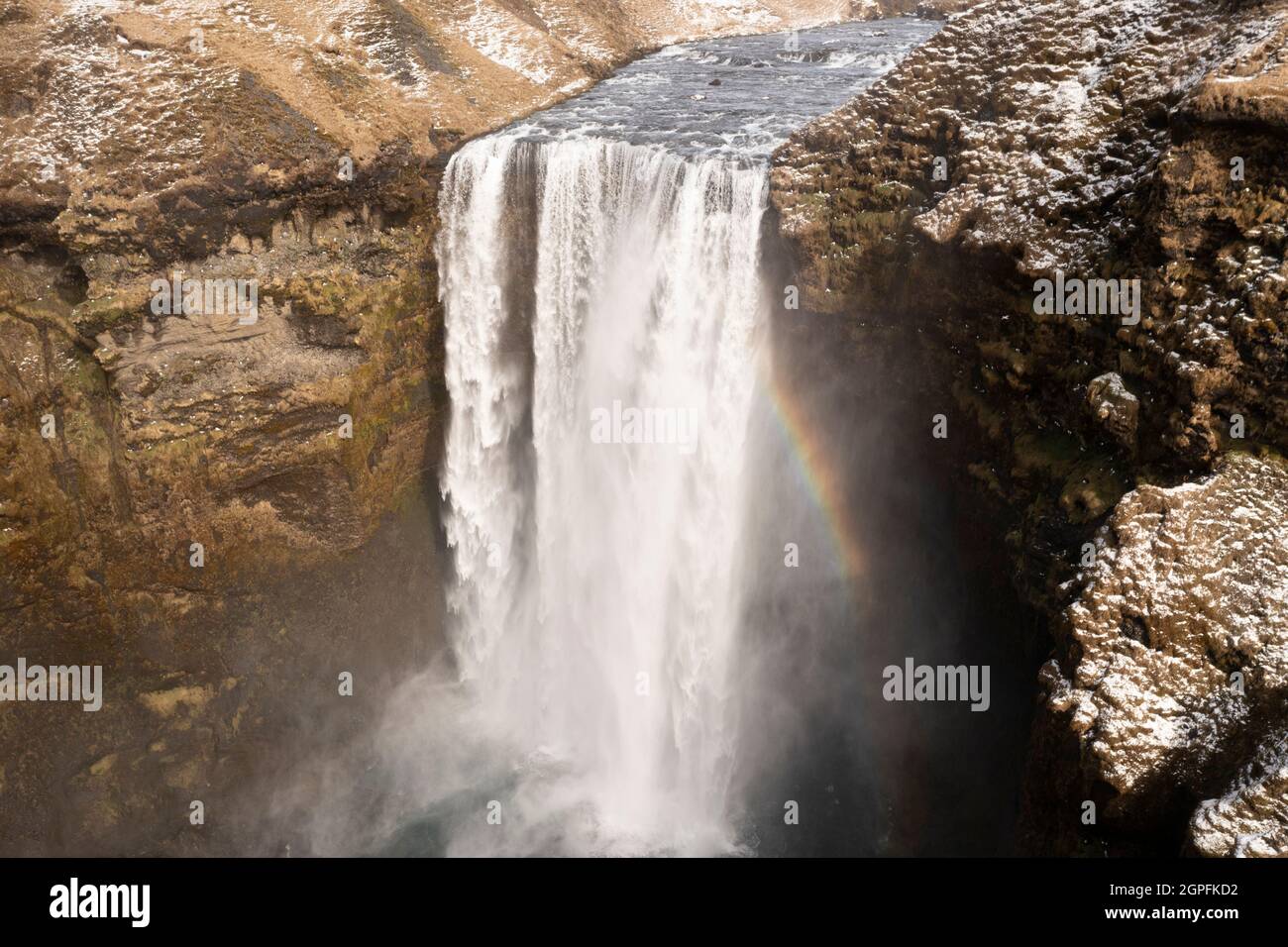 Aerial view waterfall gullfoss in hi-res stock photography and images ...