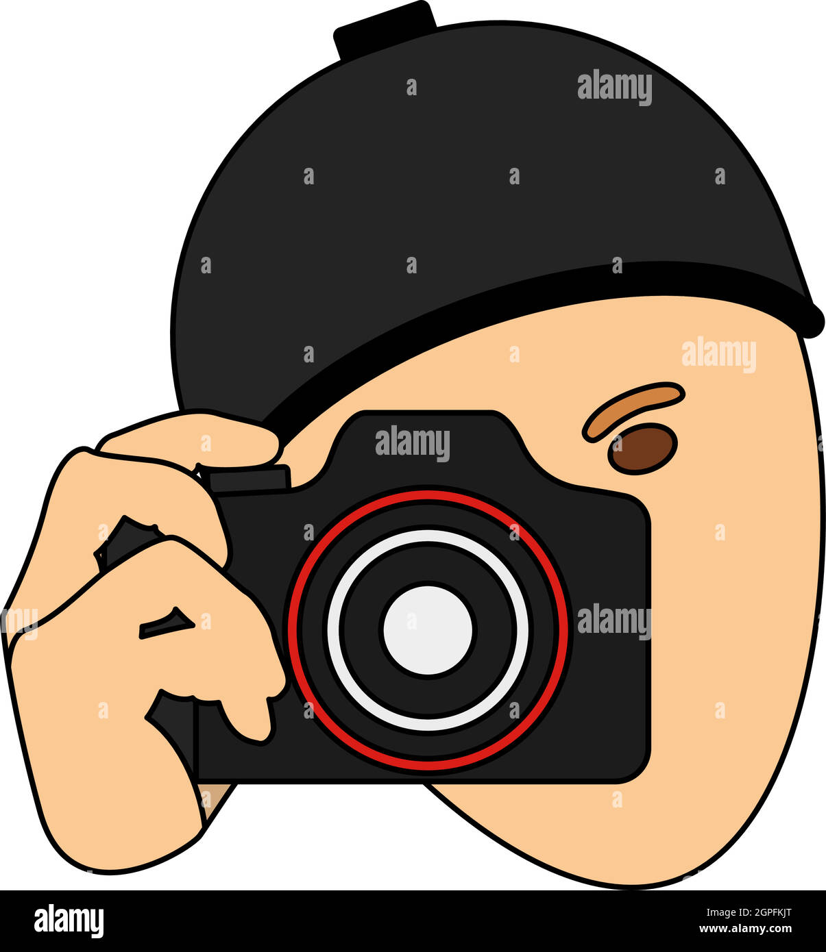 Camera photography shooting people Cut Out Stock Images & Pictures - Alamy