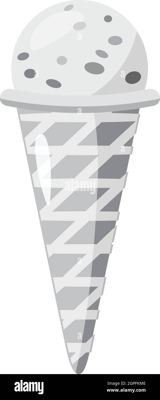 Ice cream icon, gray monochrome style Stock Vector Image & Art - Alamy