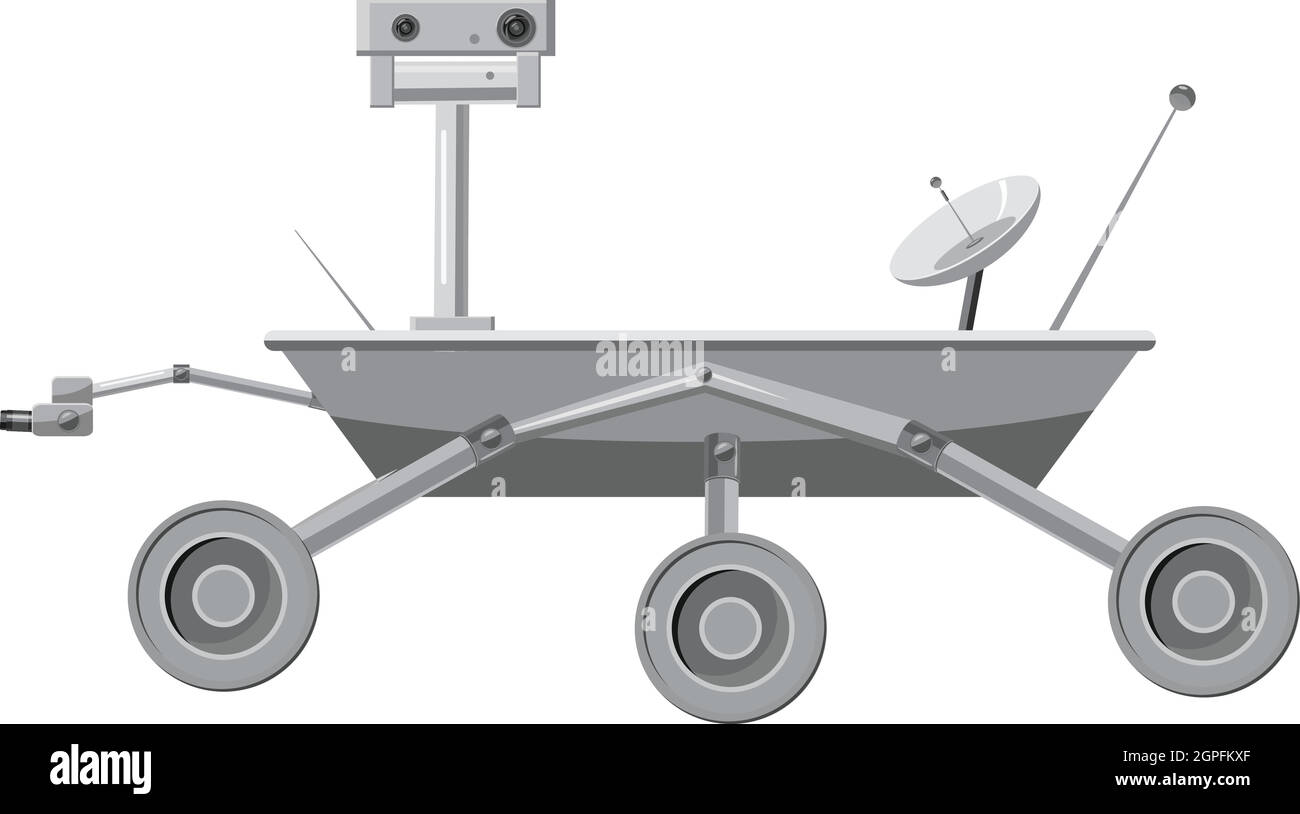 Mars exploration rover icon, gray monochrome style Stock Vector Image ...