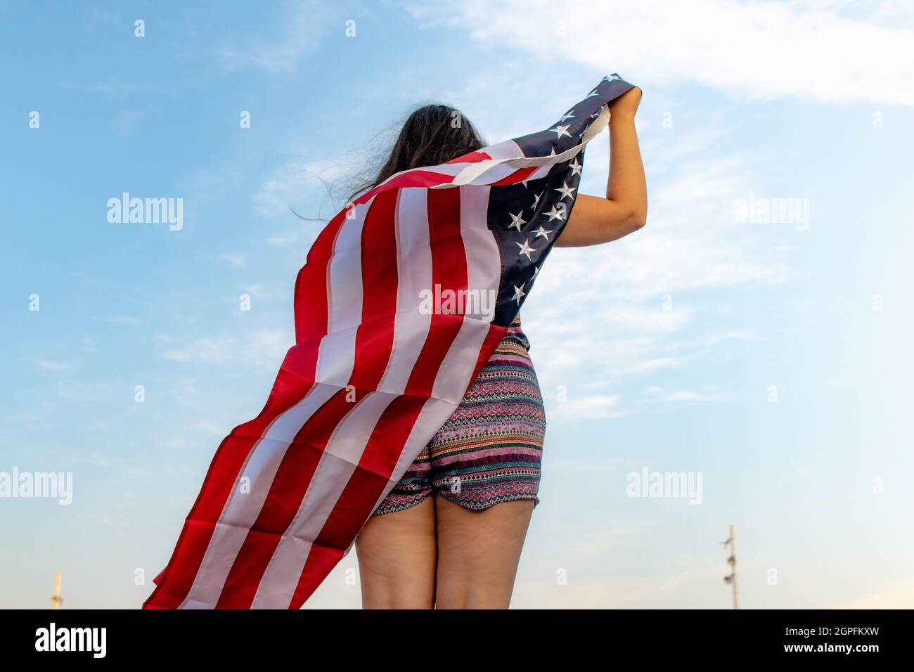 Latina woman flag hi-res stock photography and images - Alamy