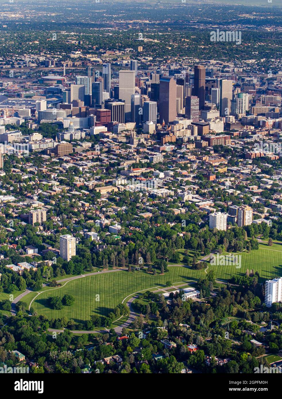 Denver aerial hi-res stock photography and images - Alamy