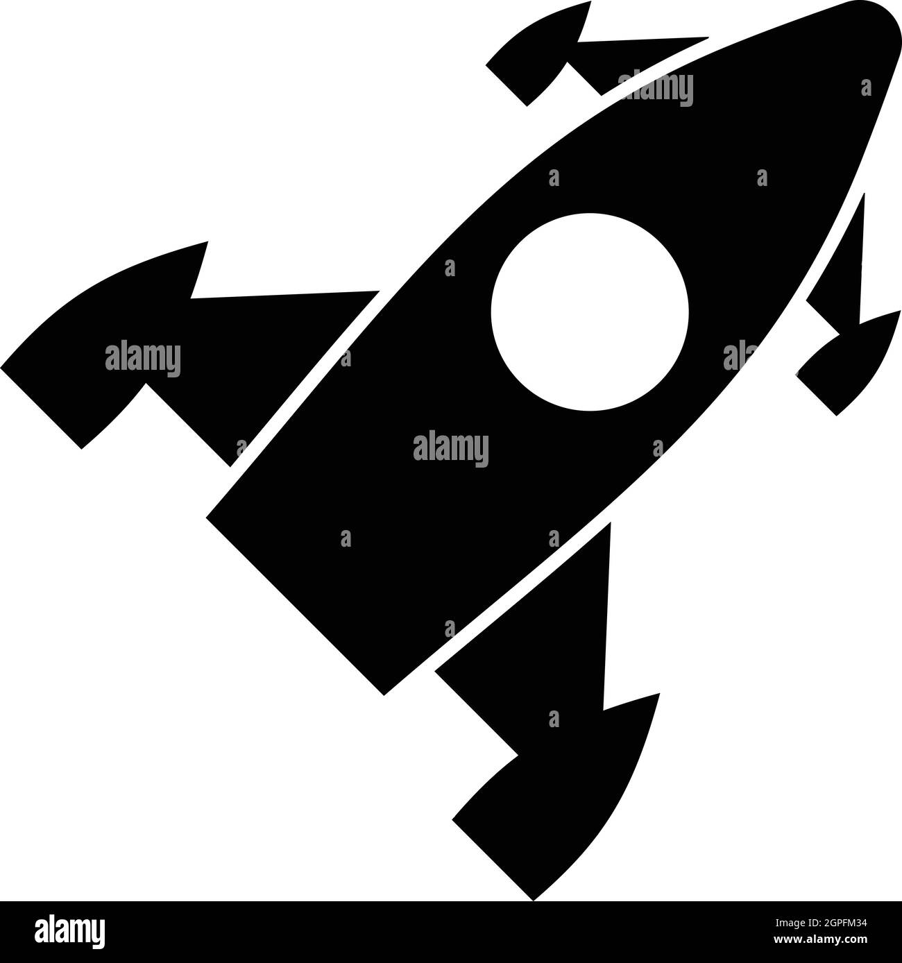 Rocket icon, simple style Stock Vector Image & Art - Alamy